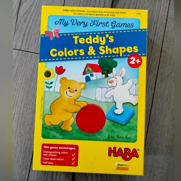 Haba | Toys | Haba First Games Teddys Colors And Shapes Pieces Nip ...